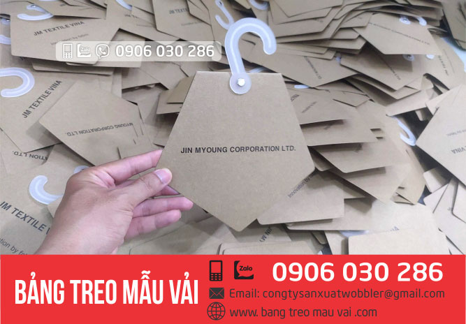 Hanger treo mẫu vải Công ty JM Textile Vina