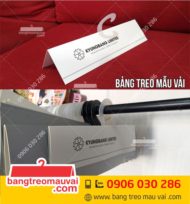 Bảng treo mẫu vải Công ty Kyungbang Limited